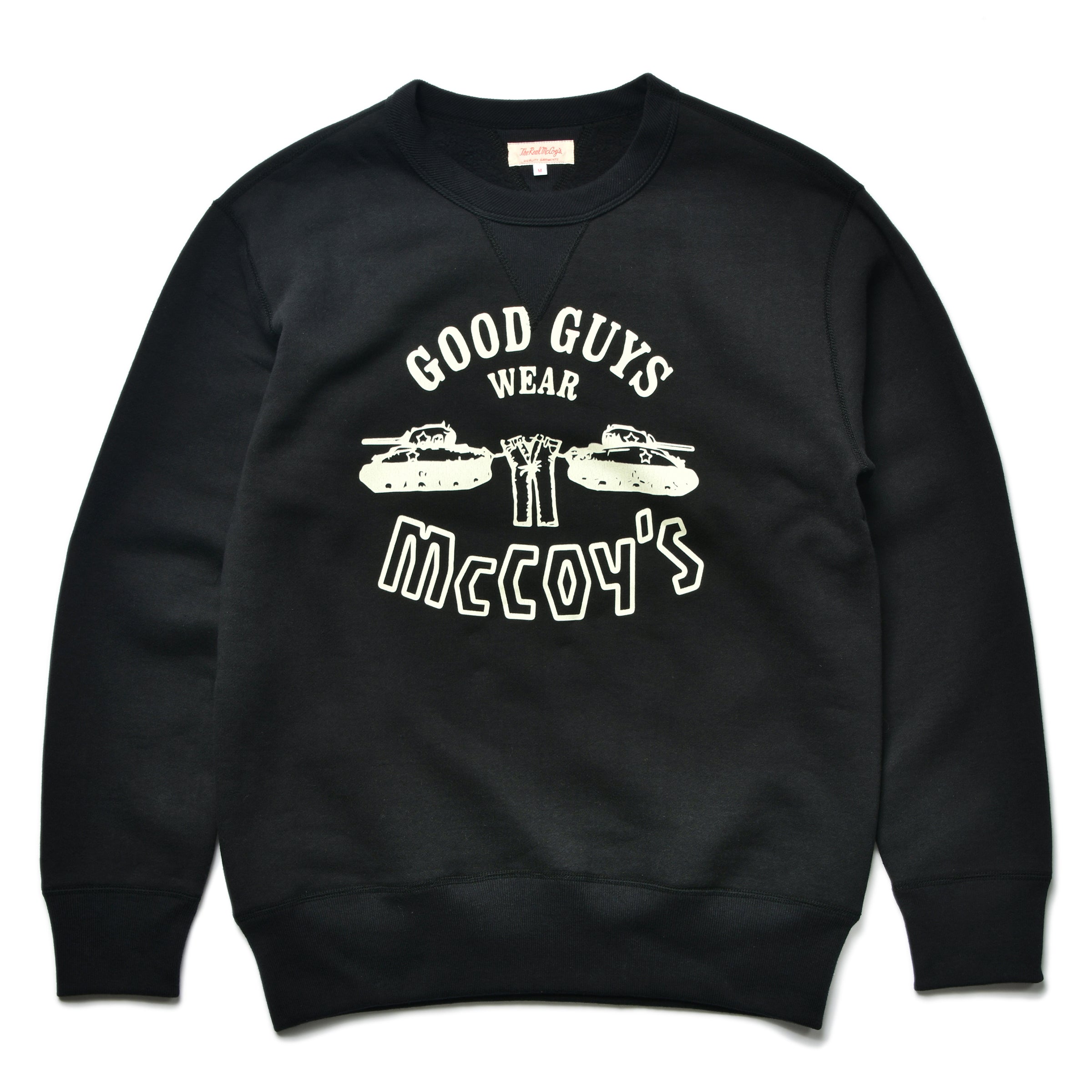 MILITARY PRINT SWEATSHIRT / GOOD GUYS WEAR MCCOY'S – The Real McCoy's