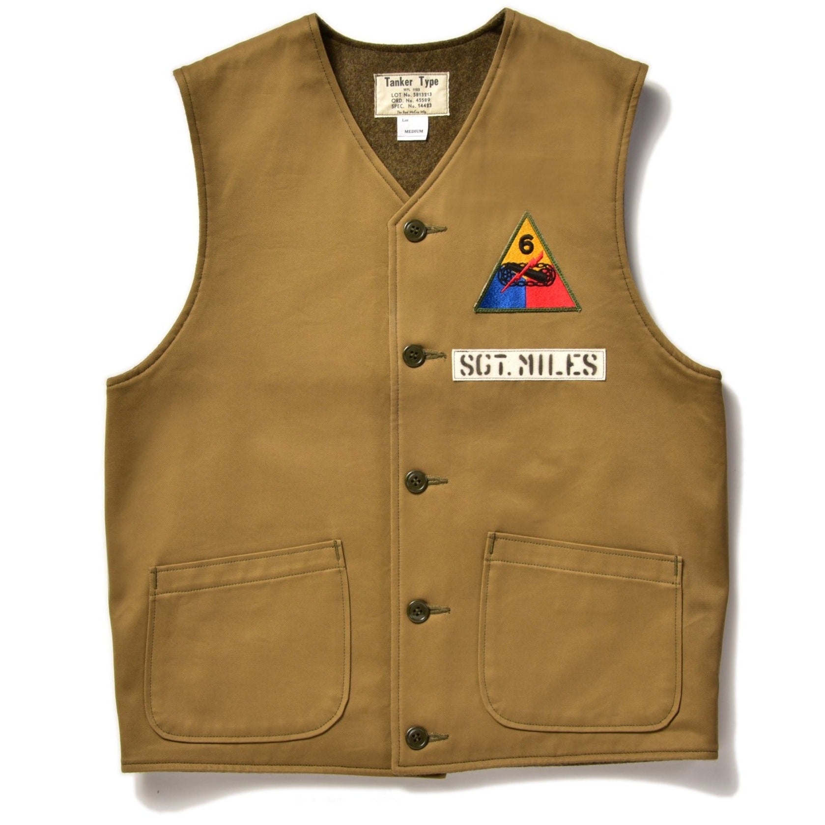 TANKER VEST / 6TH ARMED DIV. – The Real McCoy's