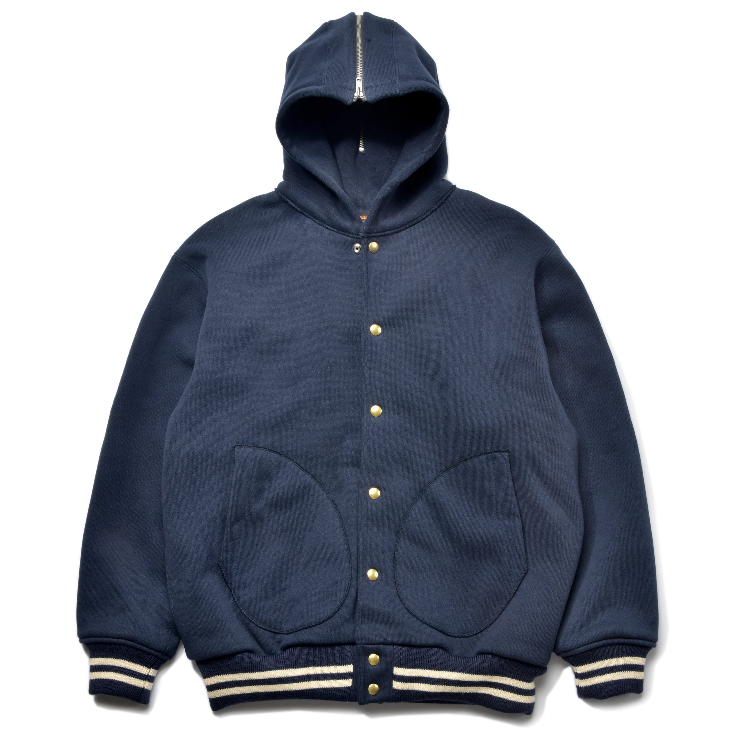 SNAP BUTTON HOODED SWEATSHIRT – The Real McCoy's