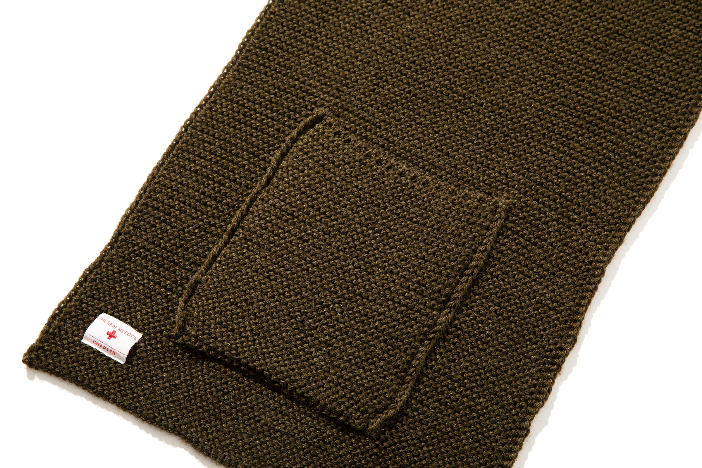WOOL, RIBBED MUFFLER – The Real McCoy's