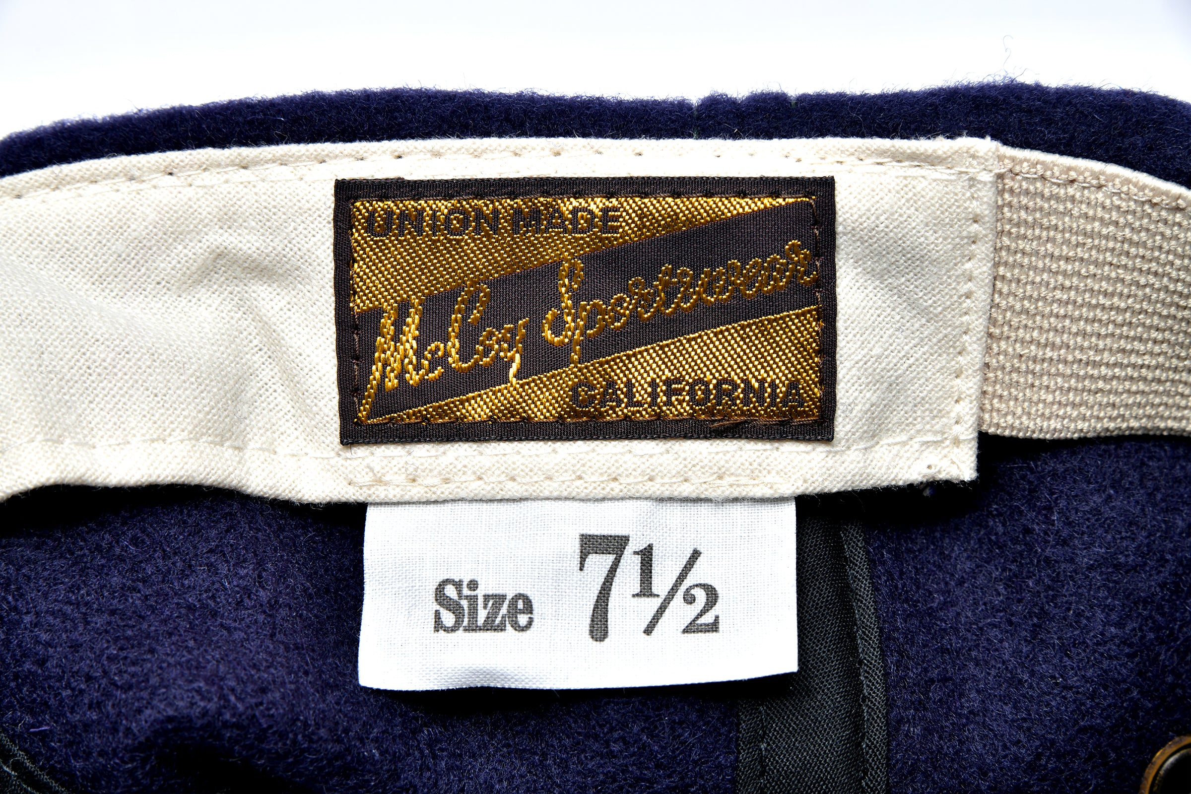 WOOL BASEBALL CAP – The Real McCoy's
